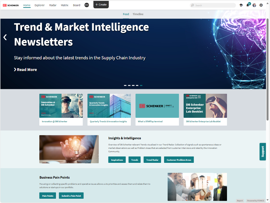 DB Schenker - Customer Case Study | ITONICS