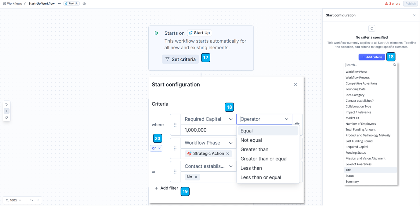 3️⃣ Determine any process governance: The Workflow Configuration