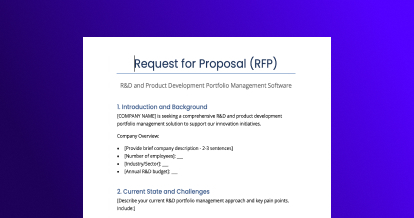 RFP Template for R&D and Product Development Teams | Free Download
